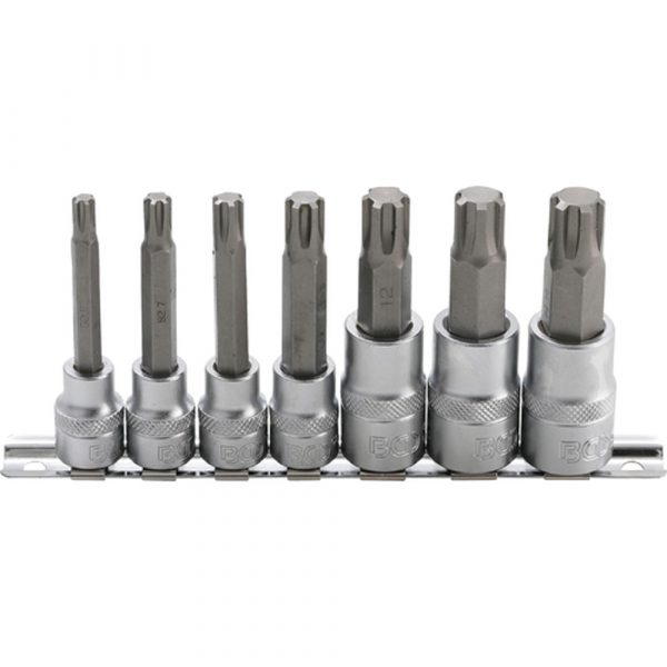 Juego de sockets de puntas|entrada 10 mm (3/8″)/12,5 mm (1/2″)|perfil ...